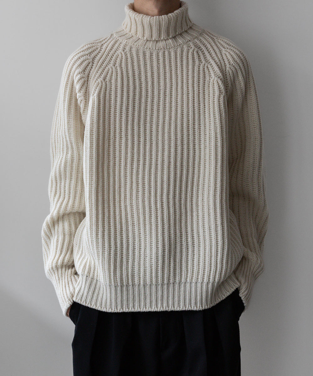 【INTÉRIM/インテリム】60s 3GG RAGLAN FISHERMAN SWEATER TURTLE - OFF | 公式通販サイト ...