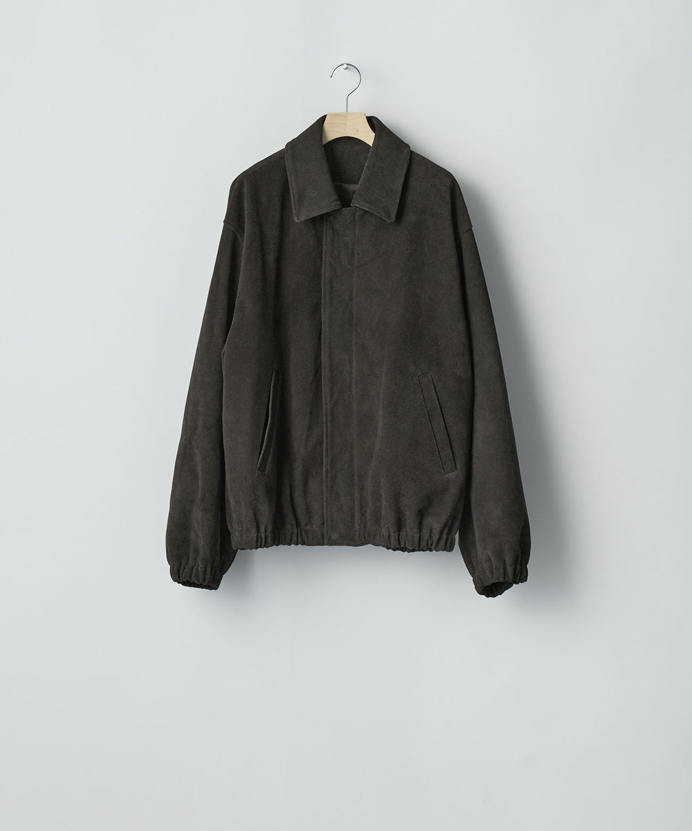 【ssstein / シュタイン】COW SUEDE ZIP SHORT JACKET - DARK BROWN | 公式通販サイト ...